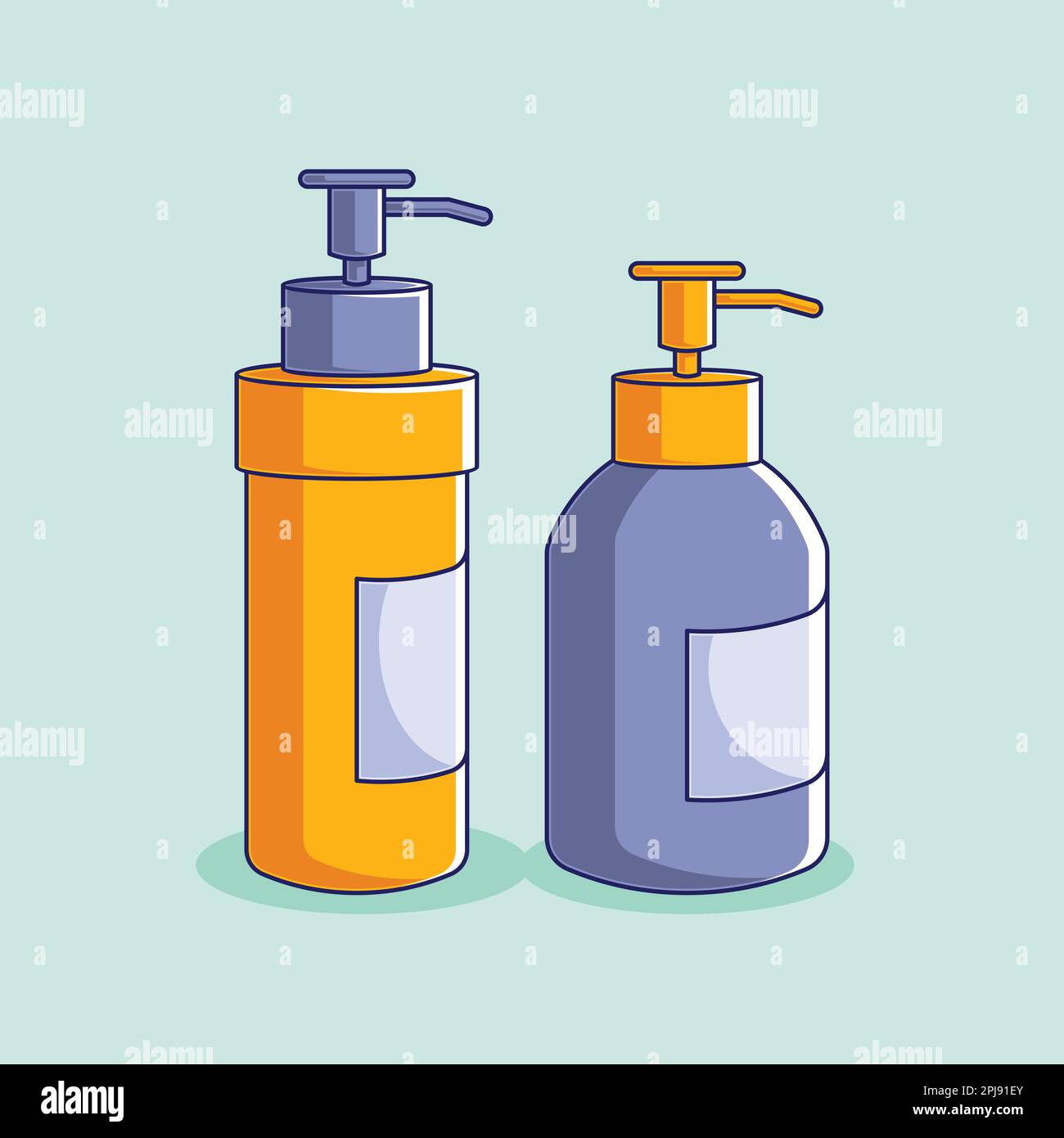 Cosmetic product pump dispenser Stock Vector Images - Alamy