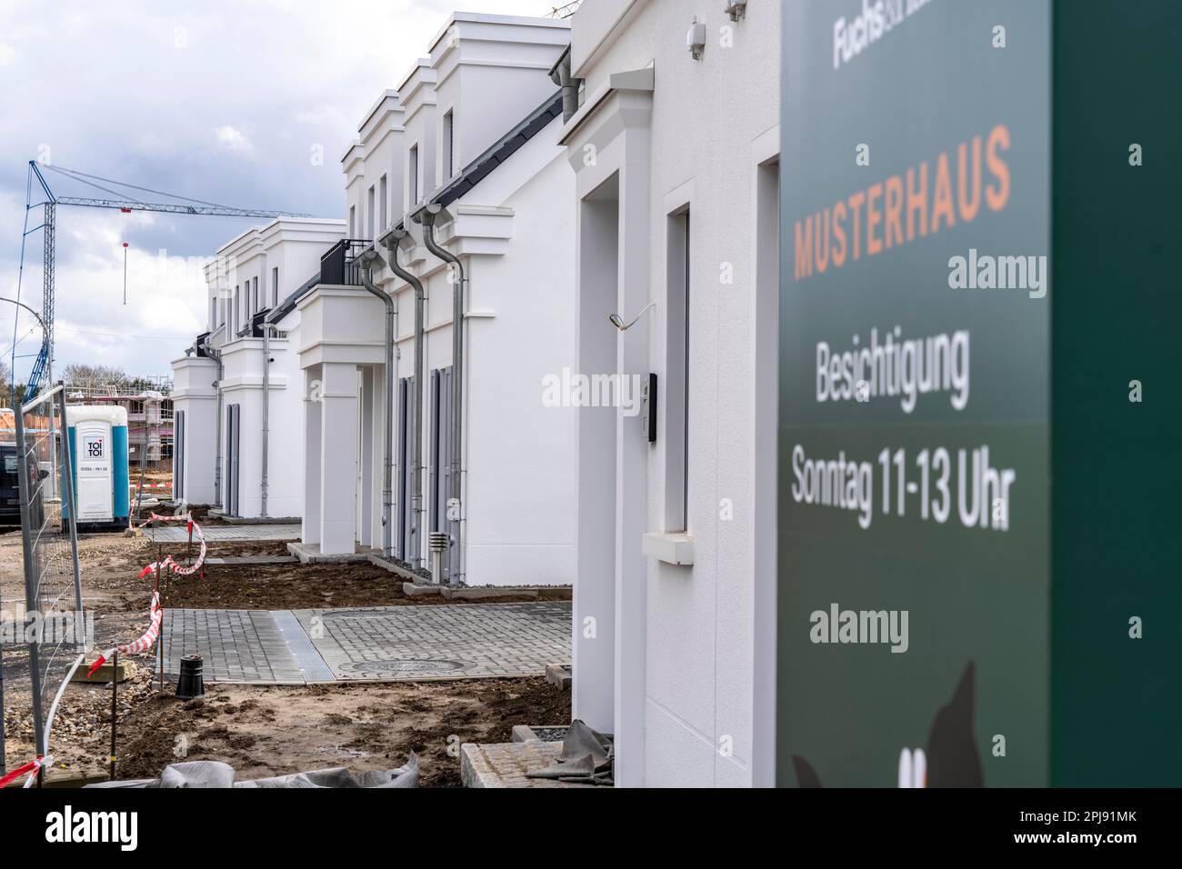 New development district, around 140 detached and semi-detached villas ...