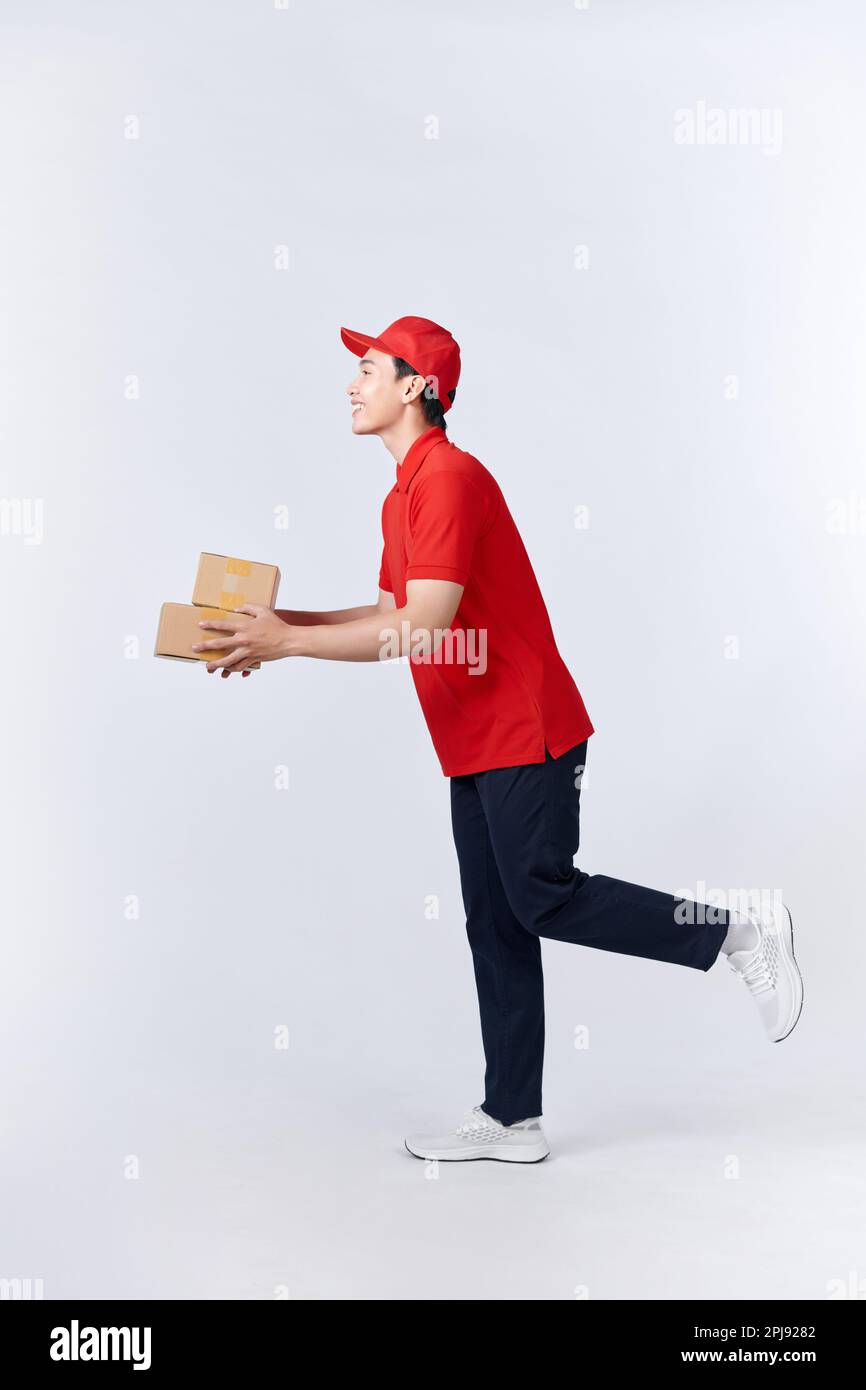 Happy asian man holds hi-res stock photography and images - Alamy