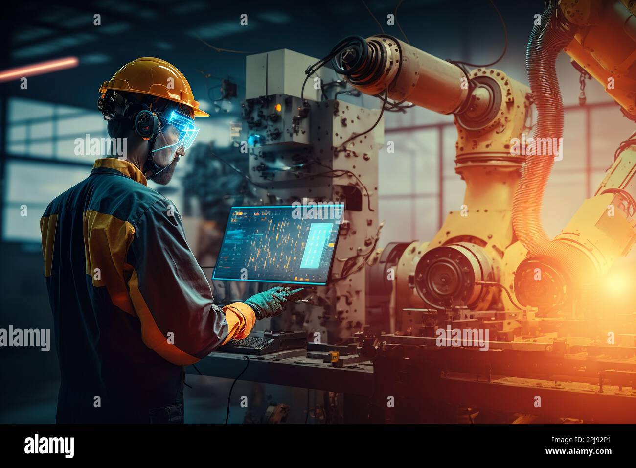 Industrial robot arms hi-res stock photography and images - Alamy