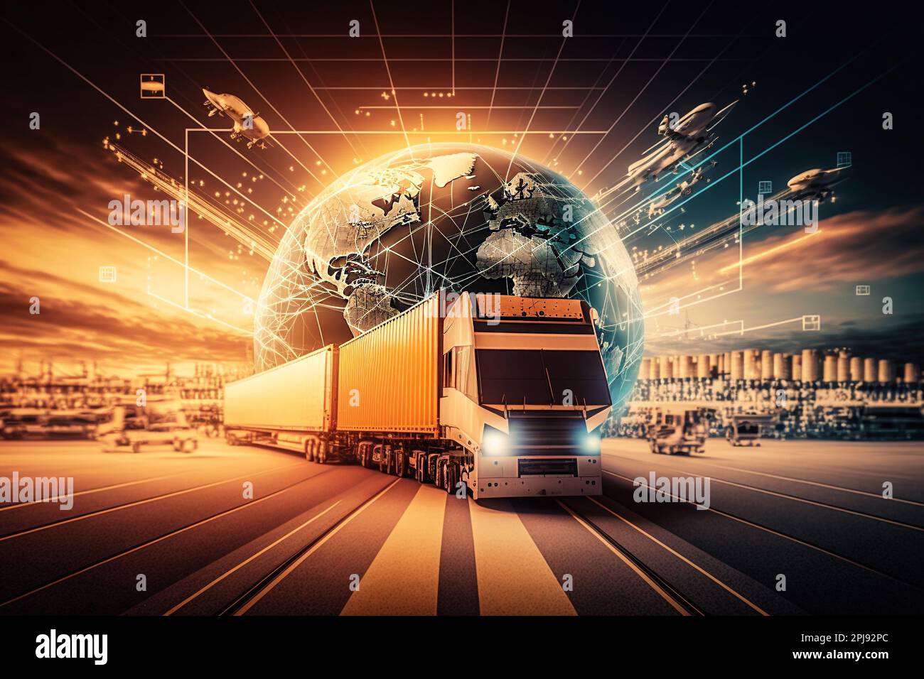 Smart logistics management hi-res stock photography and images - Alamy