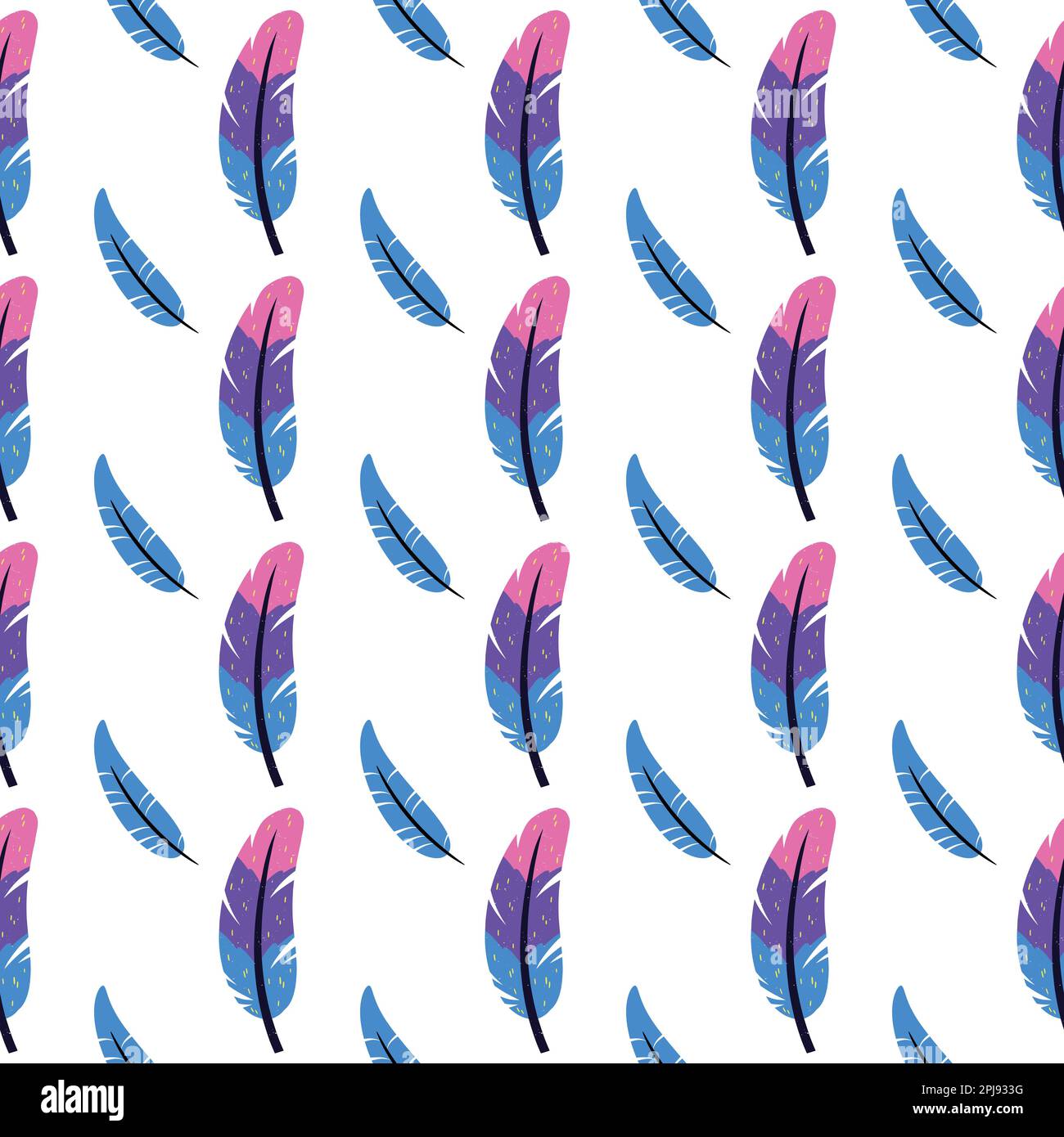 Birds feathers pattern. Feathers seamless pattern. Birds feathers ...