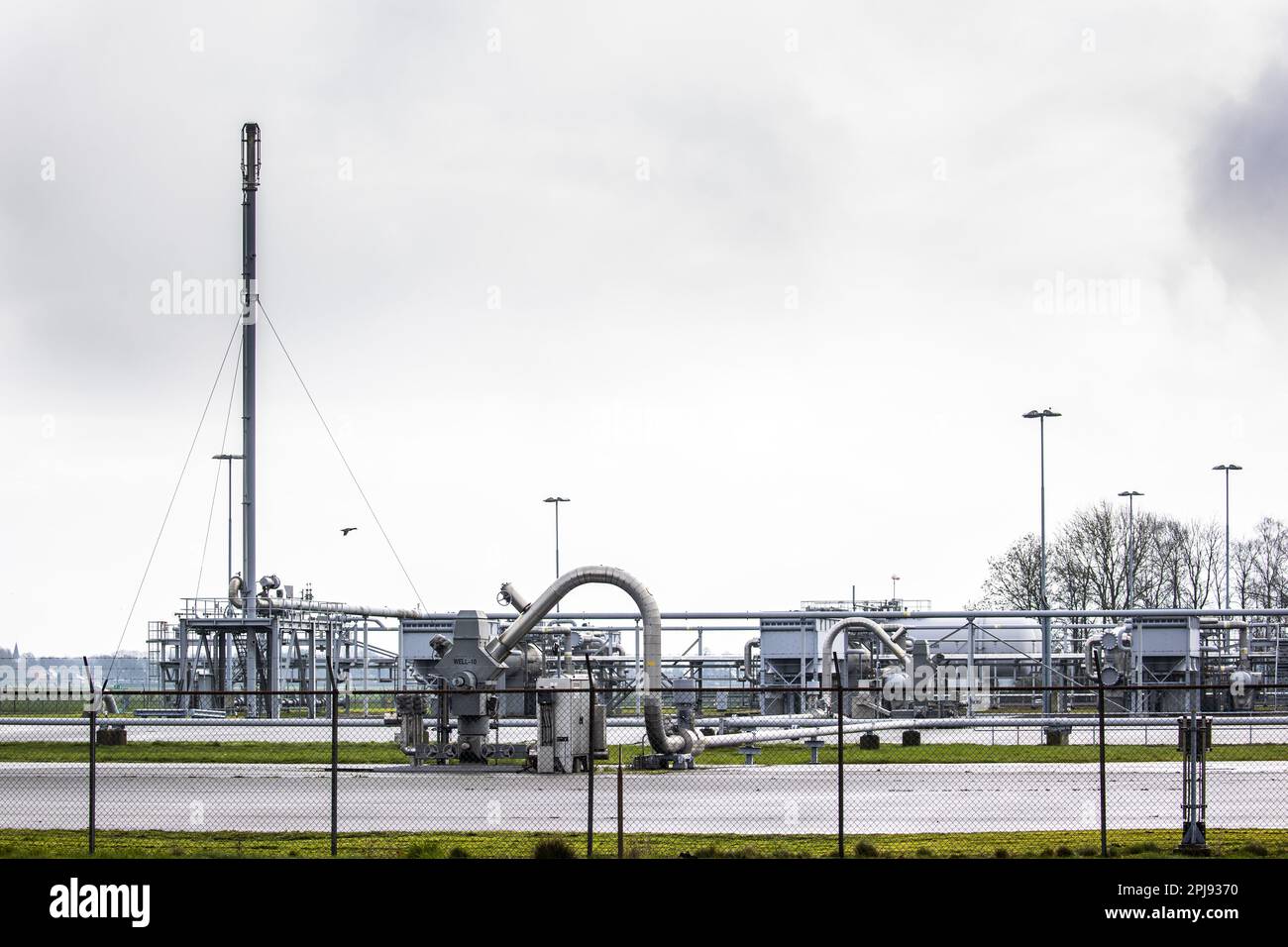 SIDDEBUREN - Natural gas wells at a closed gas extraction and gas ...