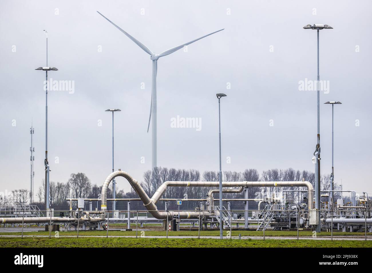 MUNTENDAM - Atmospheric image of a closed gas extraction and gas ...
