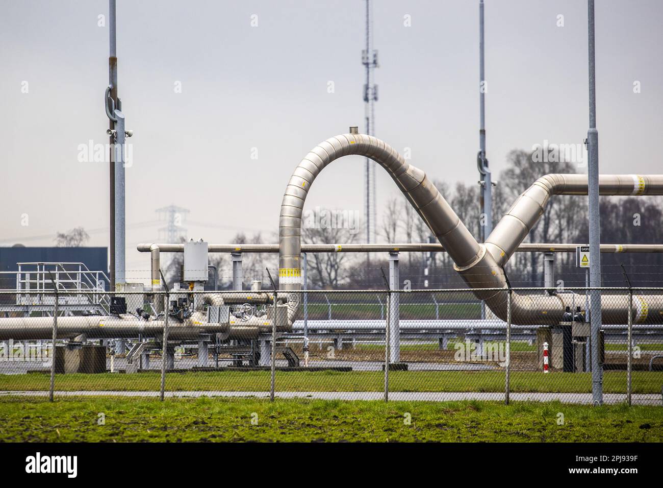 MUNTENDAM - Atmospheric image of a closed gas extraction and gas ...