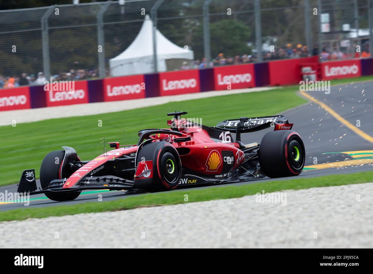 Melbourne, Australia, 1 April, 2023. Charles Leclerc (16) driving for ...