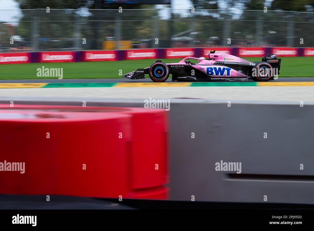 Melbourne, Australia, 1 April, 2023. Pierre Gasly (10) driving for BWT ...