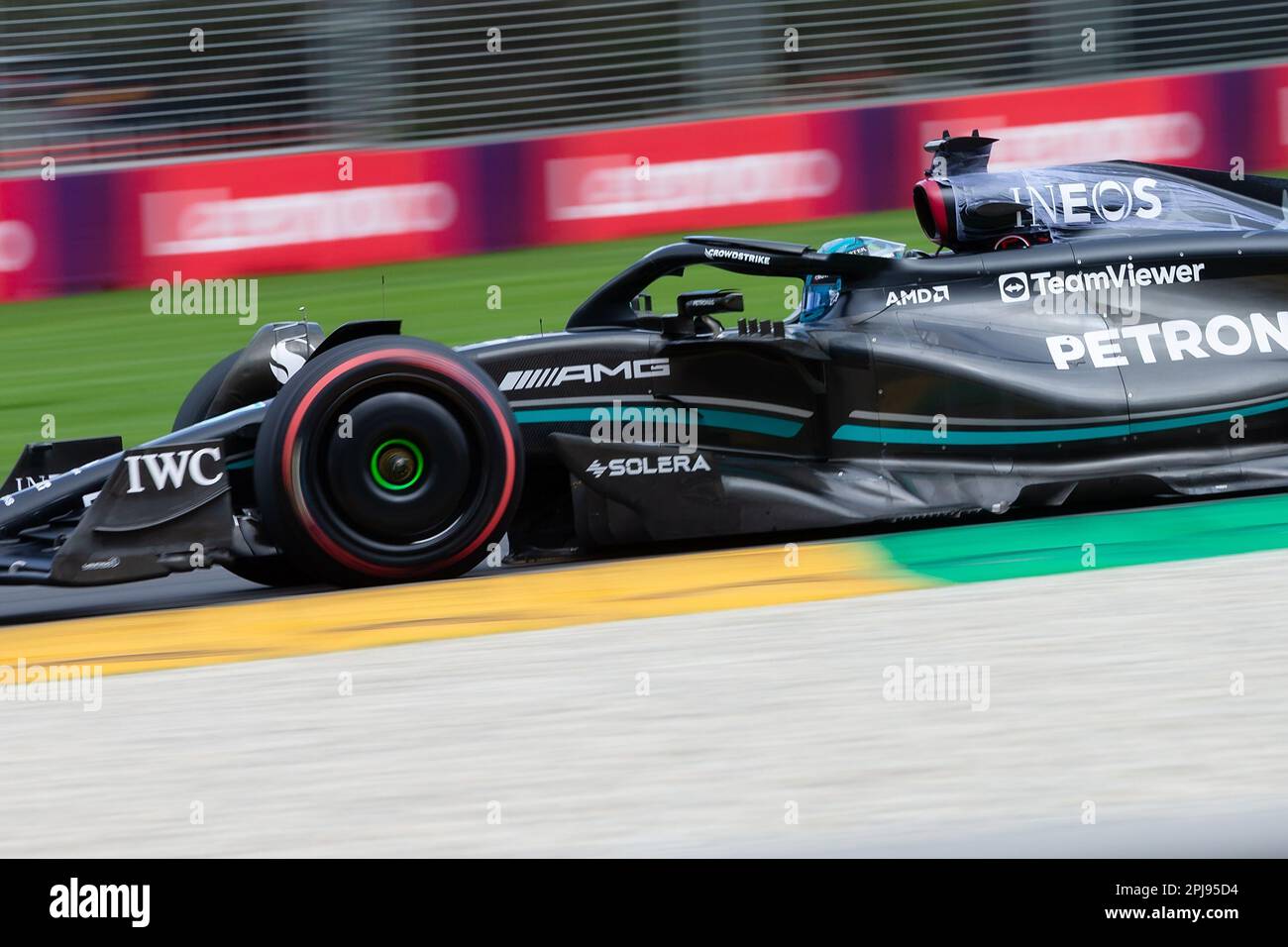 Melbourne, Australia, 1 April, 2023. George Russell (63) driving for ...