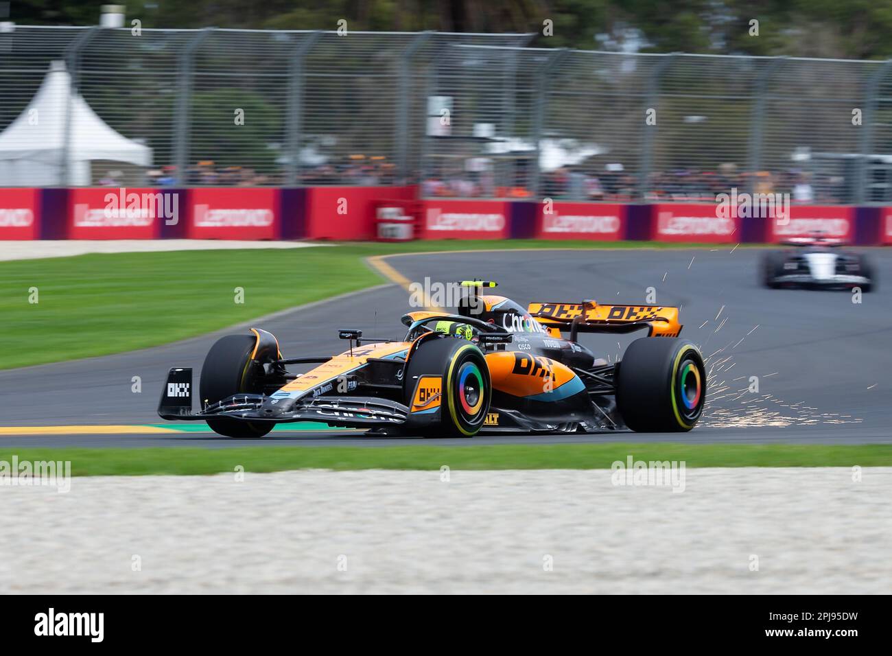 Melbourne, Australia, 1 April, 2023. Lando Norris (4) driving for ...