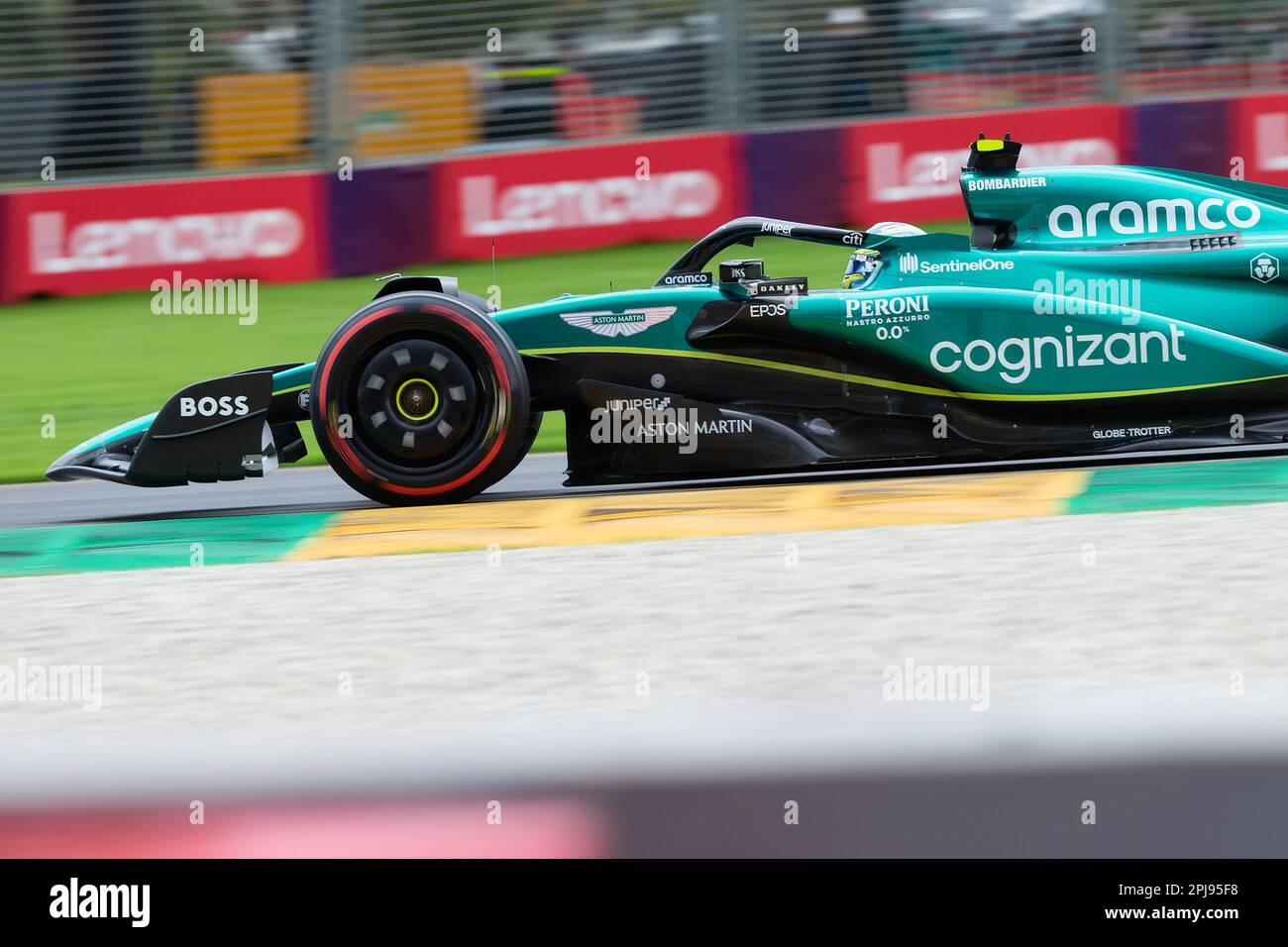 Melbourne, Australia, 1 April, 2023. Fernando Alonso (14) driving for ...