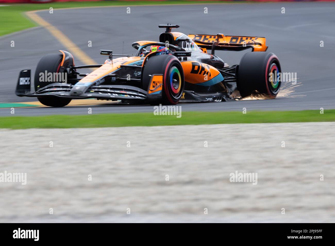 Melbourne, Australia, 1 April, 2023. Esteban Ocon (31) driving for BWT ...