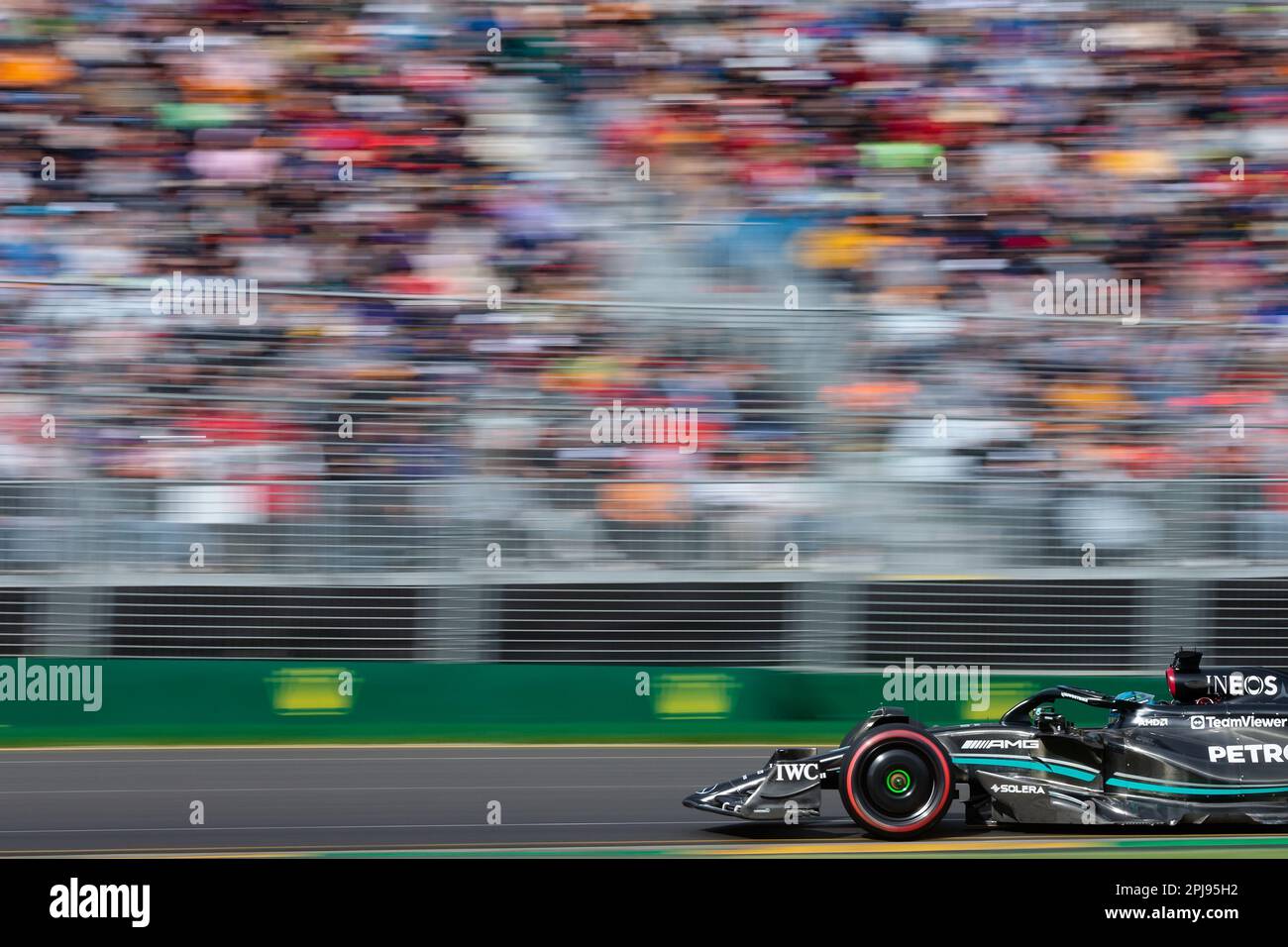 Melbourne, Australia, 1 April, 2023. George Russell (63) driving for ...