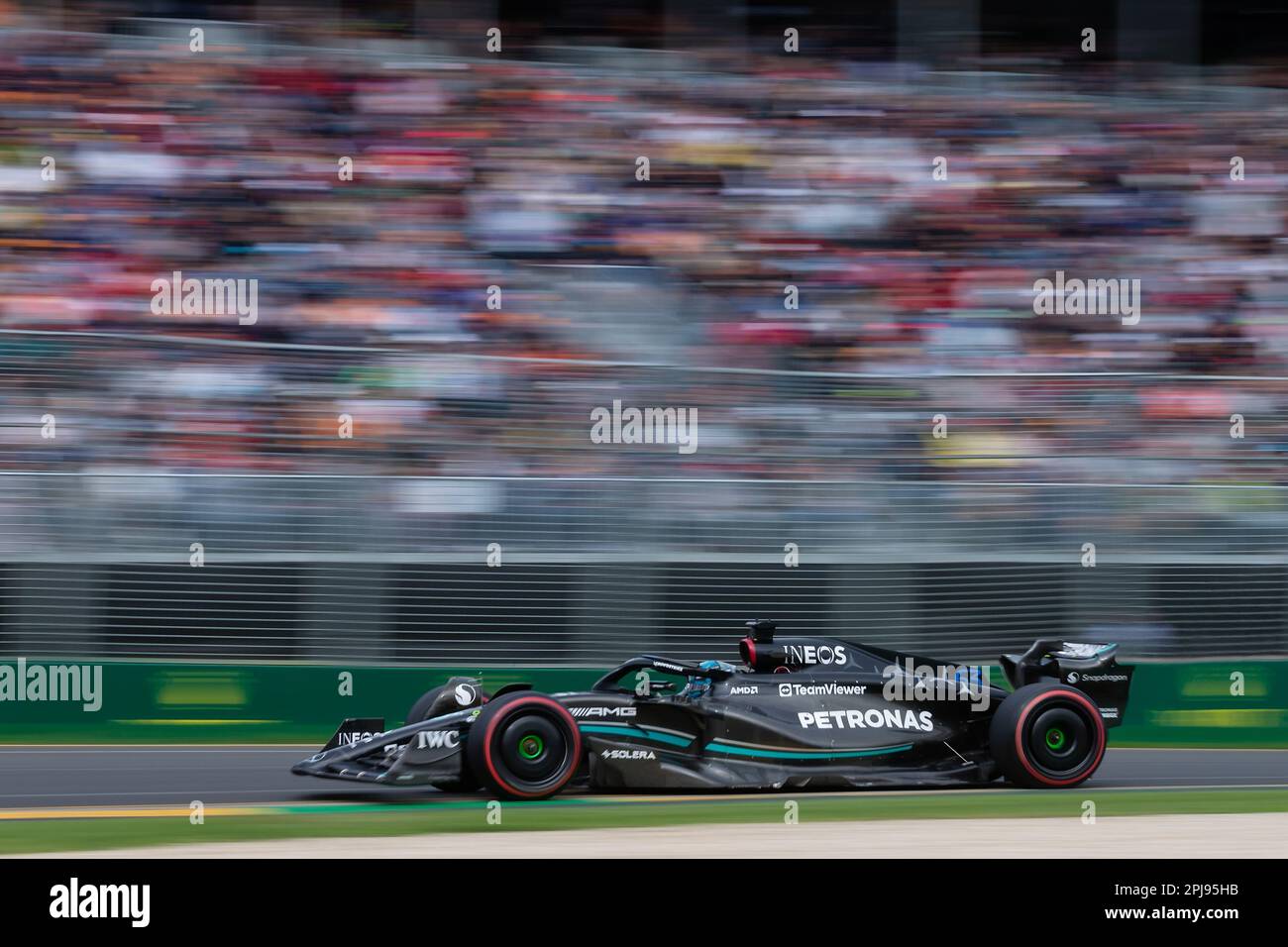 Melbourne, Australia, 1 April, 2023. George Russell (63) driving for ...