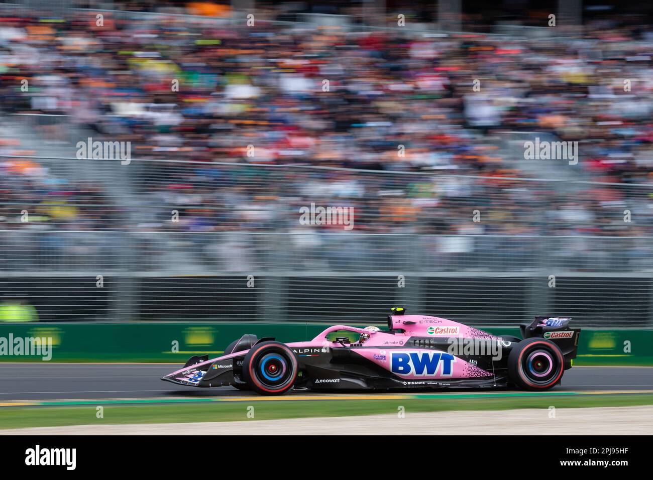 Melbourne, Australia, 1 April, 2023. Pierre Gasly (10) driving for BWT ...
