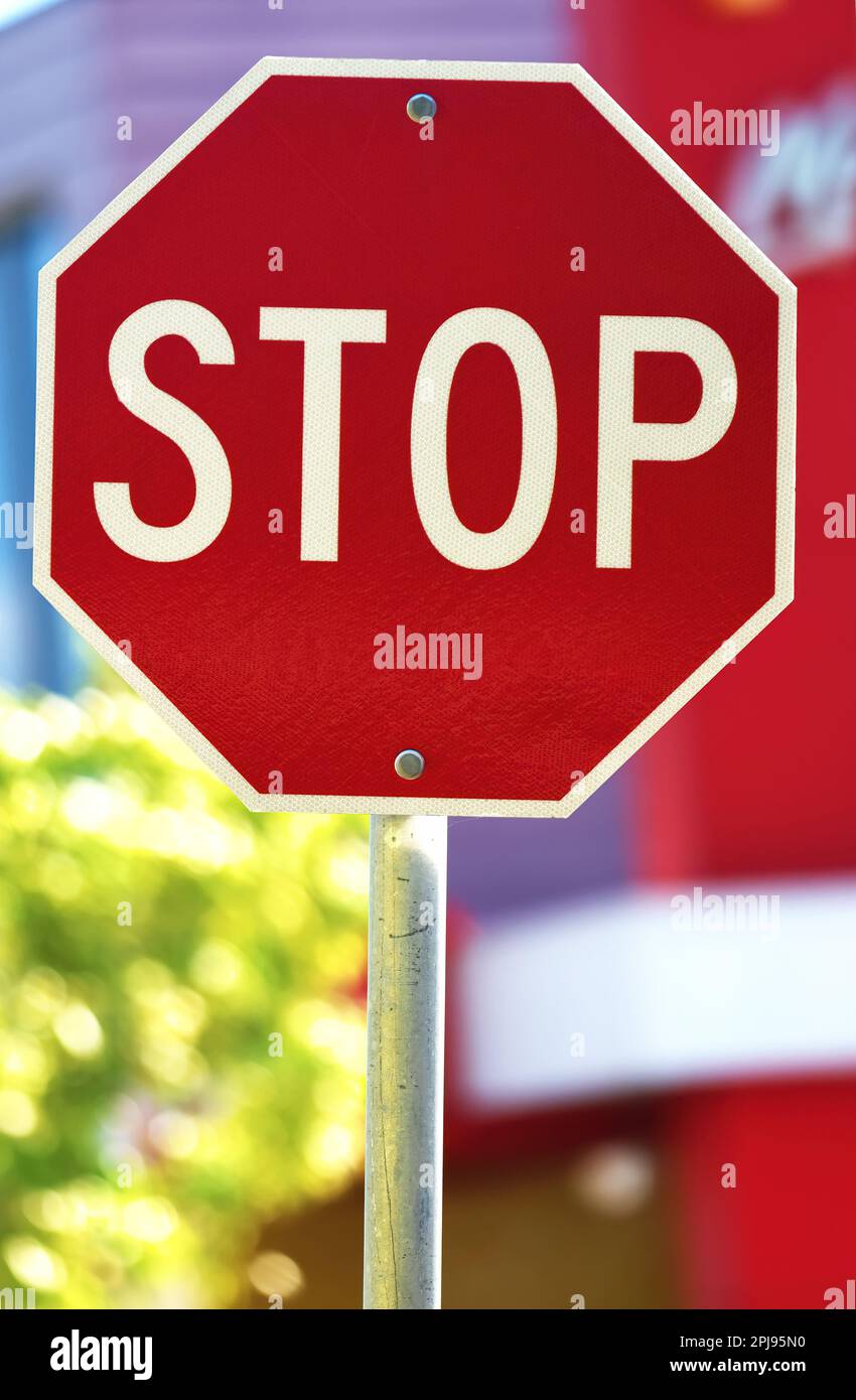 Random street photography of outdoor signs, traffic regulation and ...