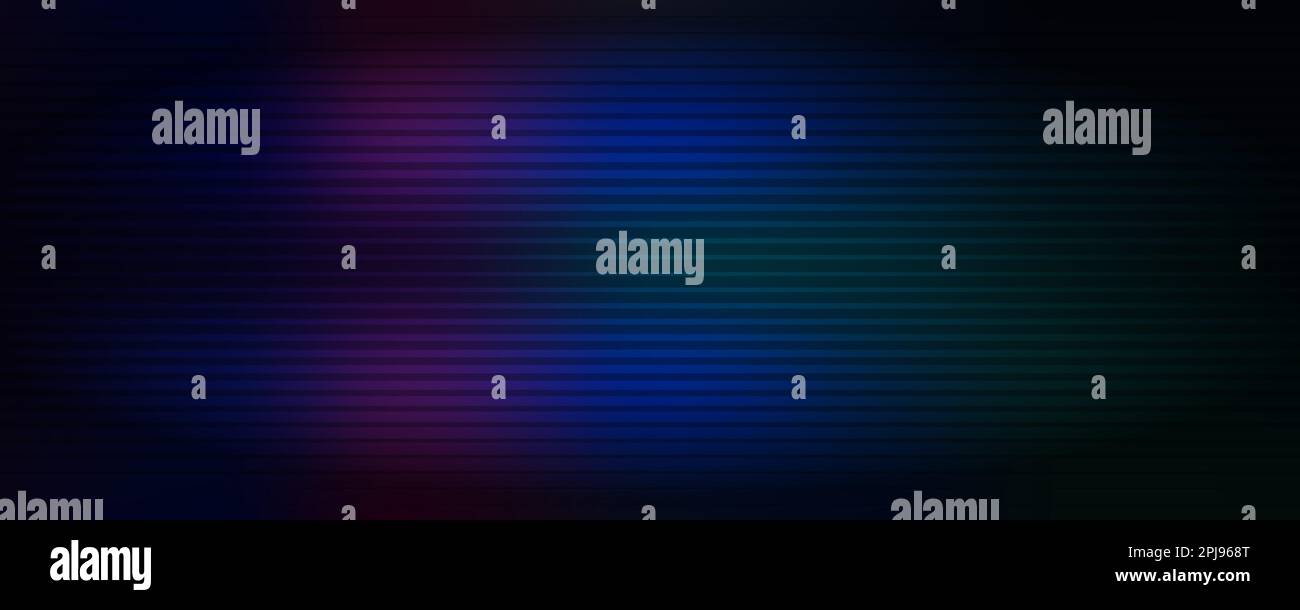 Abstract wide striped lined horizontal glowing background. Scan screen ...