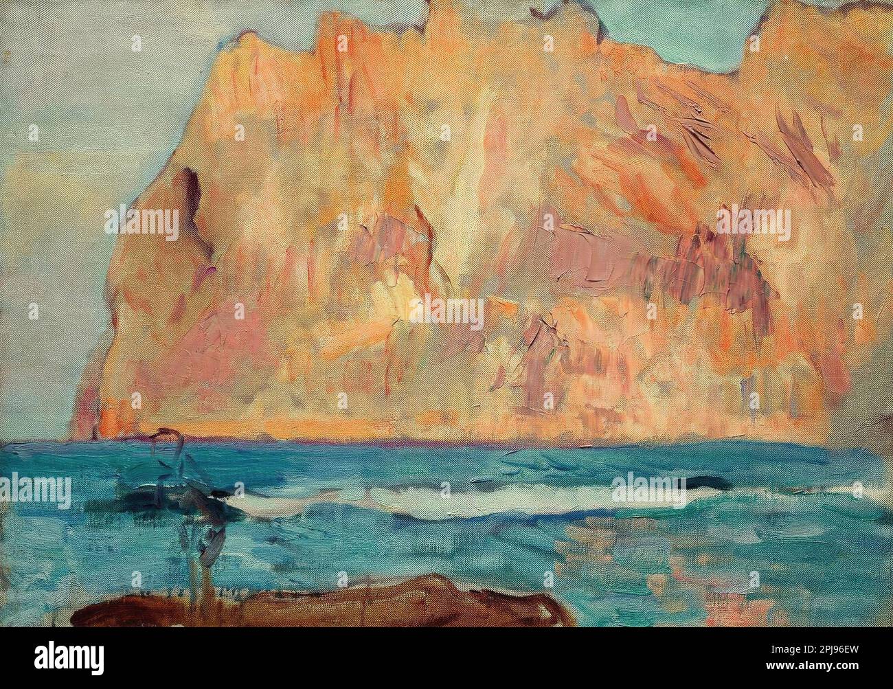 Joaquín Sorolla/El Caval Bernat por la tarde, Cala de San Vicente, 1919 ...