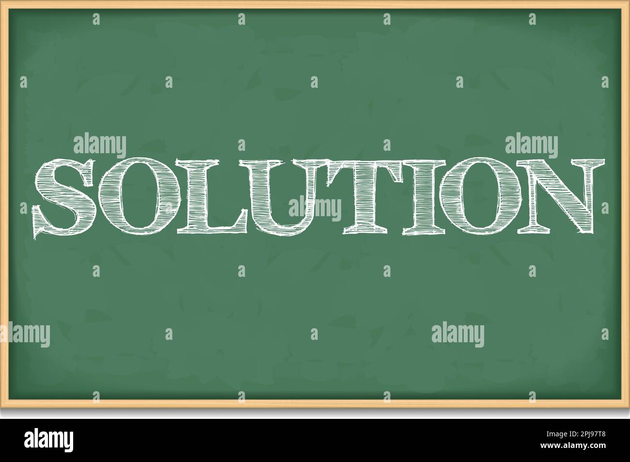 The word solution on blackboard, vector eps10 illustration Stock Vector ...