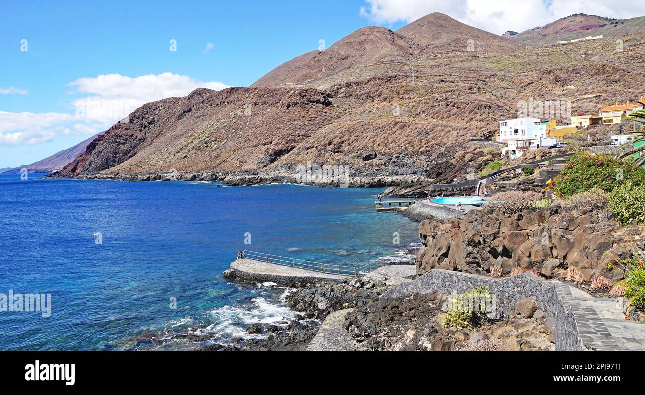 Promenade and pools of La Caleta, Valverde, El Hierro, Santa Cruz de ...