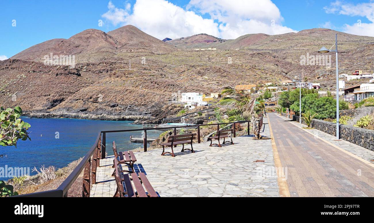 Promenade and pools of La Caleta, Valverde, El Hierro, Santa Cruz de ...