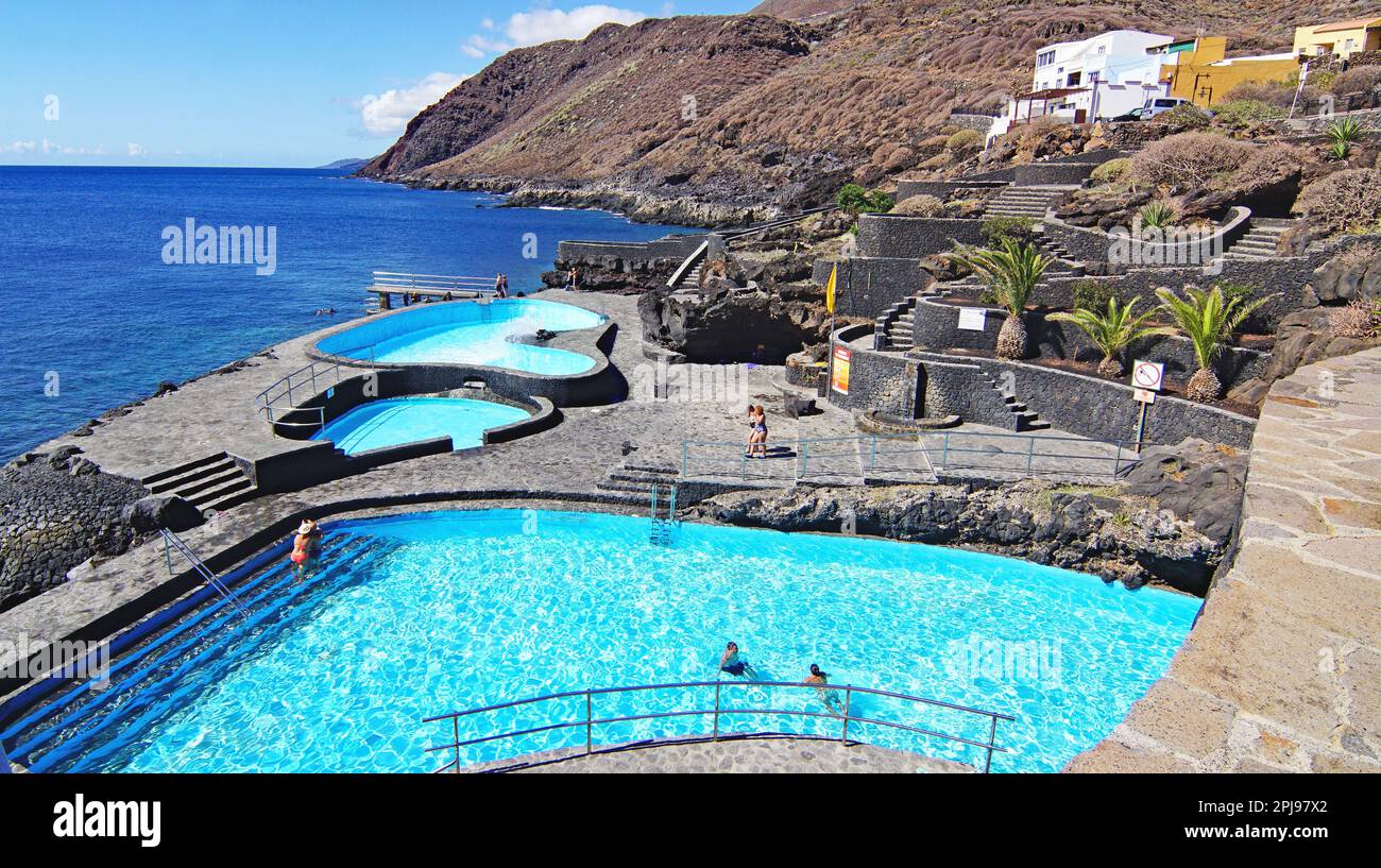Promenade and pools of La Caleta, Valverde, El Hierro, Santa Cruz de ...