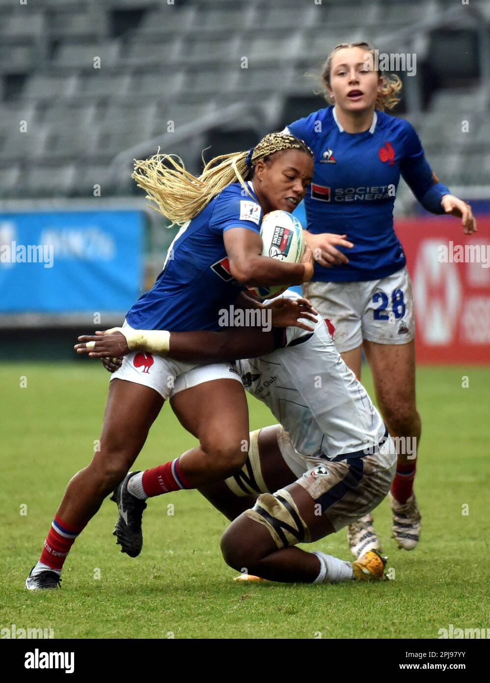 Hong Kong. 1st Apr, 2023. Ian Jason (L) of France competes during the ...