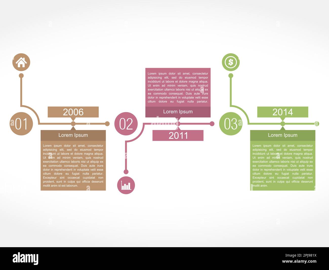 Timeline design template, vector eps10 illustration Stock Vector Image ...