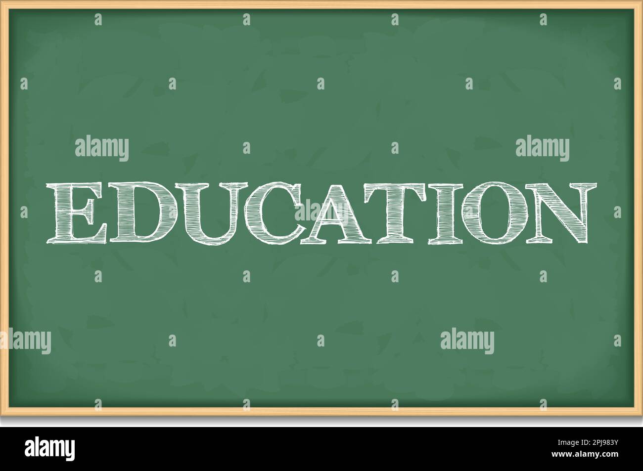 The word education on blackboard, vector eps10 illustration Stock ...