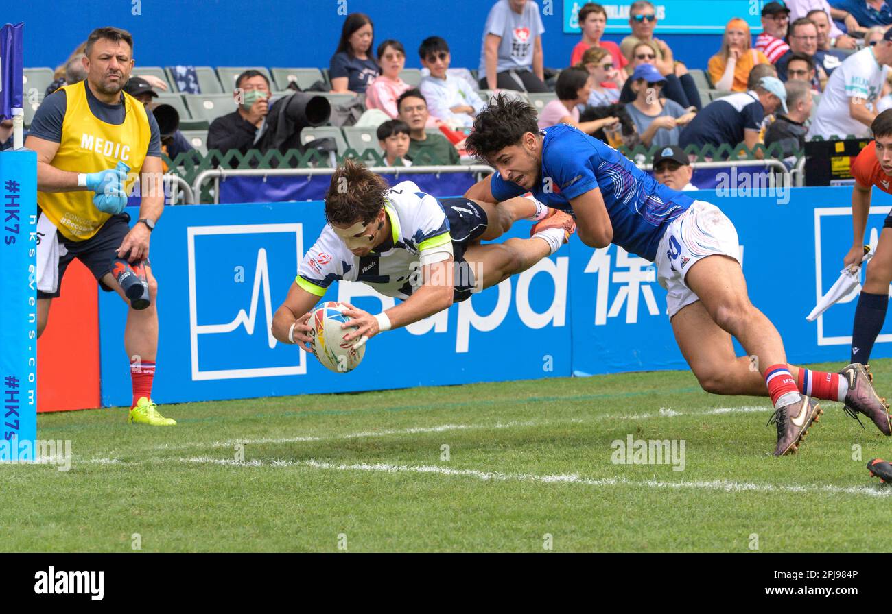 Hong Kong, China. 01st Apr, 2023. Hong Kong Rugby 7's France vs Uruguay ...