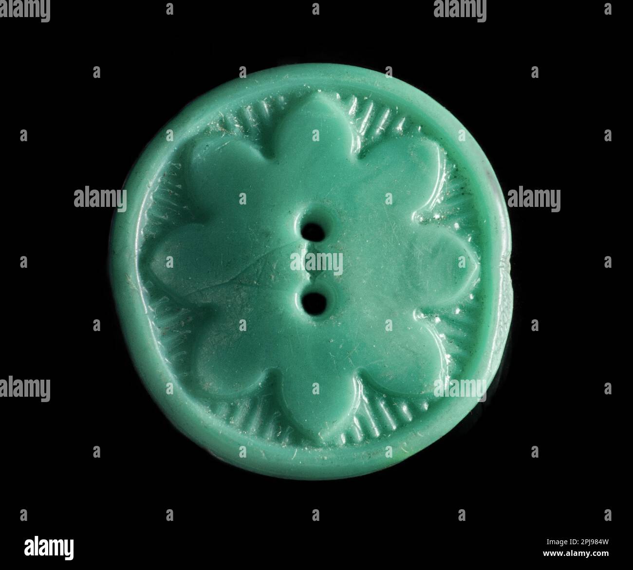 Old snap of second half of 20th century. Plastic button is scratched by ...