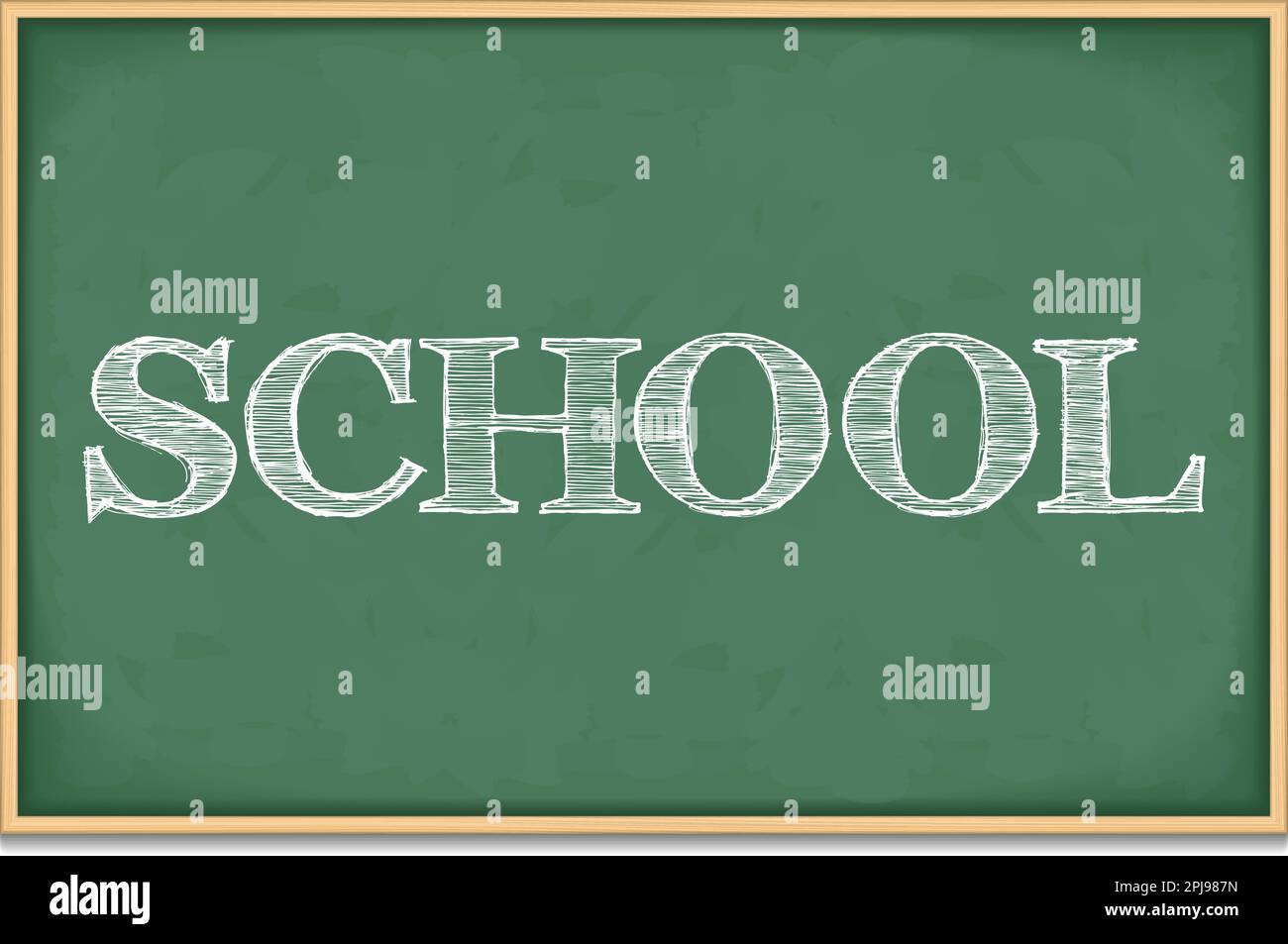 The word school on blackboard, vector eps10 illustration Stock Vector ...