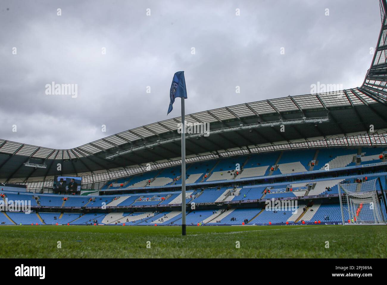 A general view inside of the Etihad Stadium, home of Manchester City ...
