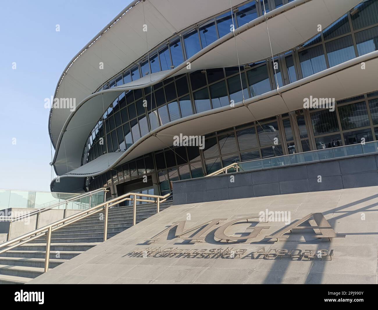 View of the National Gymnastics Arena, Baku, Azerbaijan. Stadium for ...