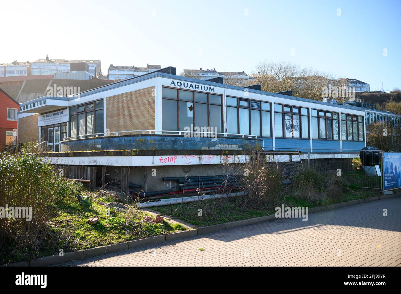 24 March 2023, Schleswig-Holstein, Helgoland: The aquarium on Helgoland ...