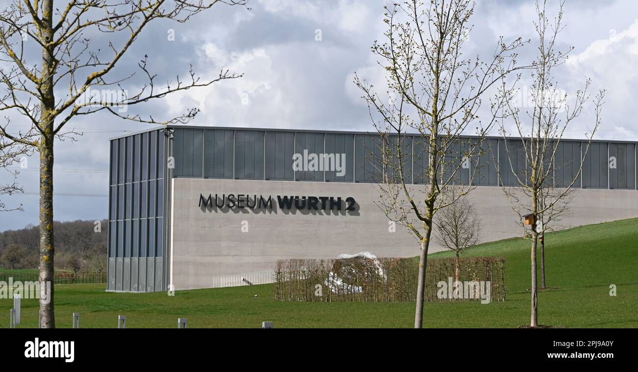 31 March 2023, Baden-Württemberg, Künzelsau: The Museum Würth 2 in ...