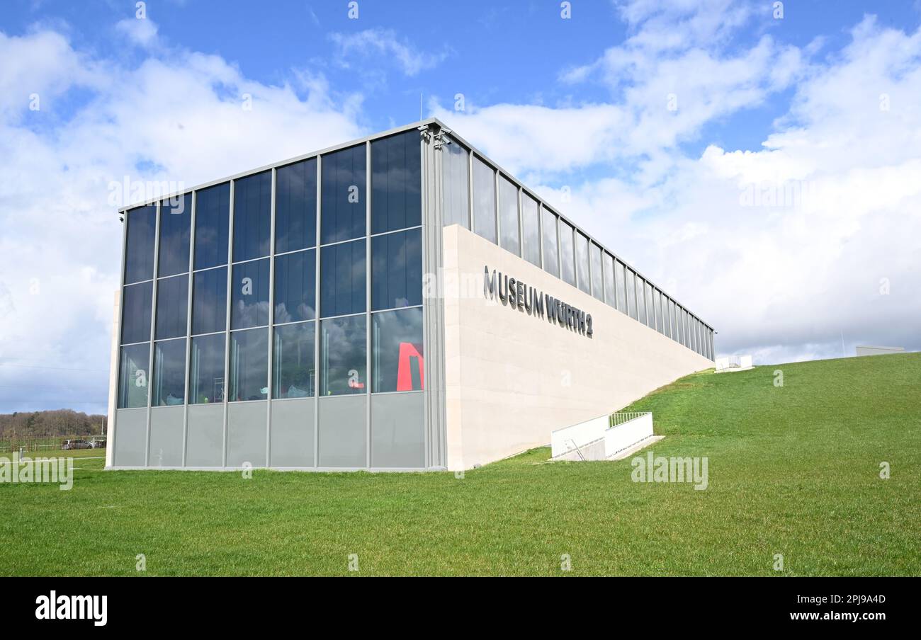 31 March 2023, Baden-Württemberg, Künzelsau: The Museum Würth 2 in ...