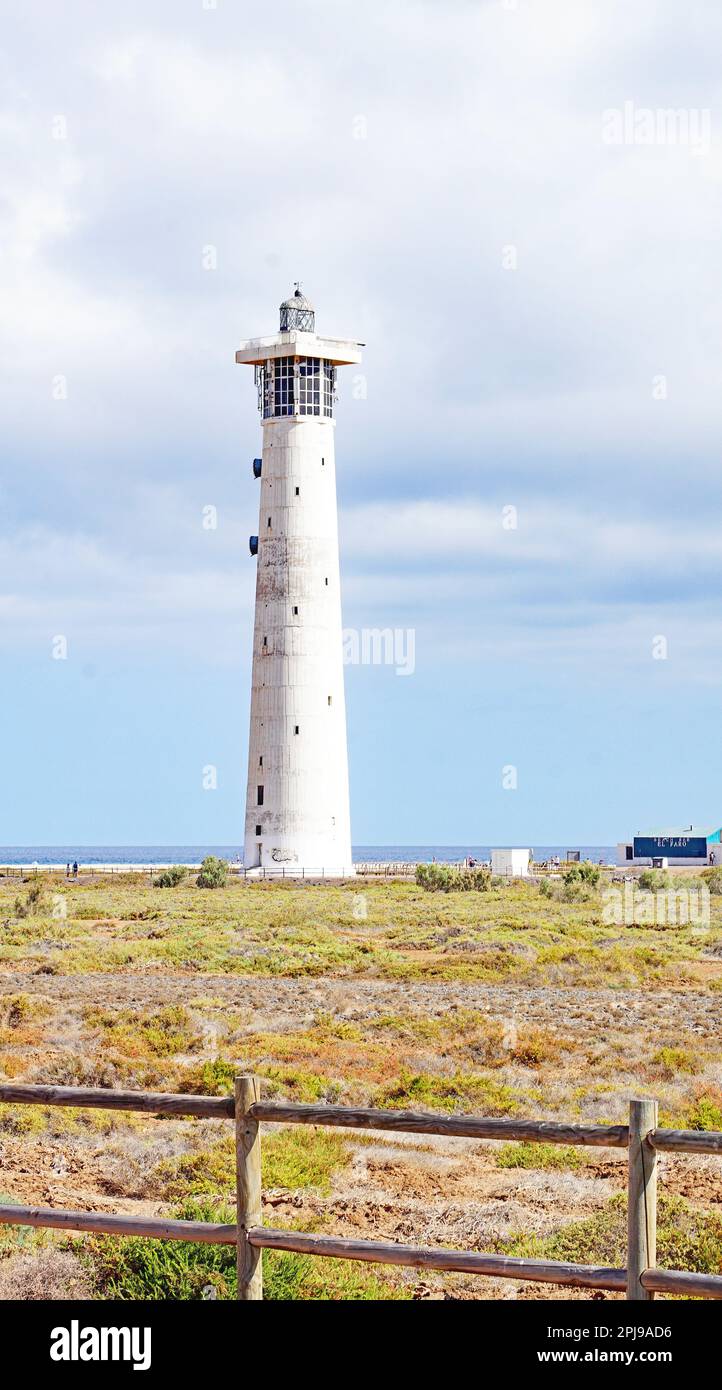 Morro Jable Lighthouse and Beach in Jandia, Fuerteventura, Las Palmas ...