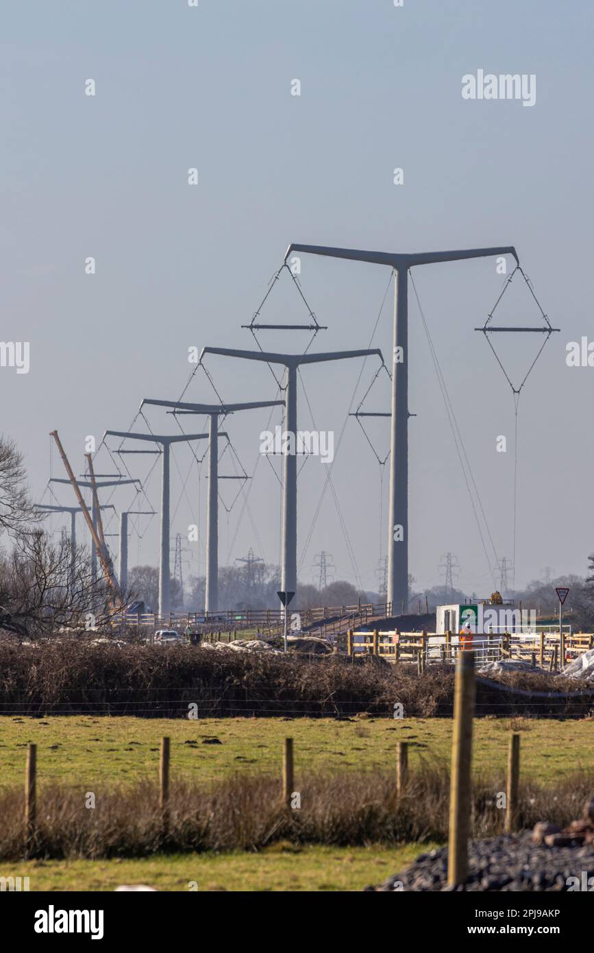 Construction of t pylon hi-res stock photography and images - Alamy