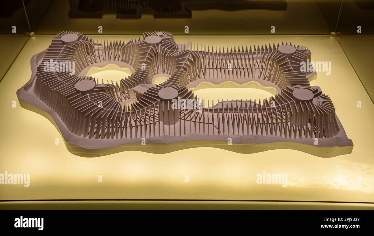 Details of some models exhibited inside the attic of Casa Milà - La ...