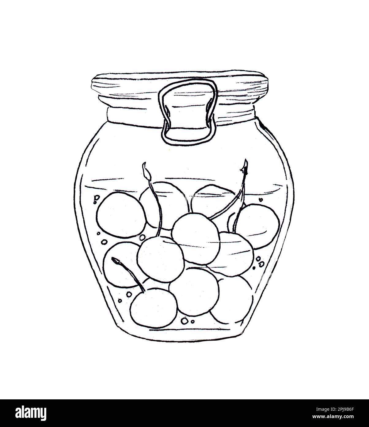 Kitchen jar illustration hi-res stock photography and images - Alamy