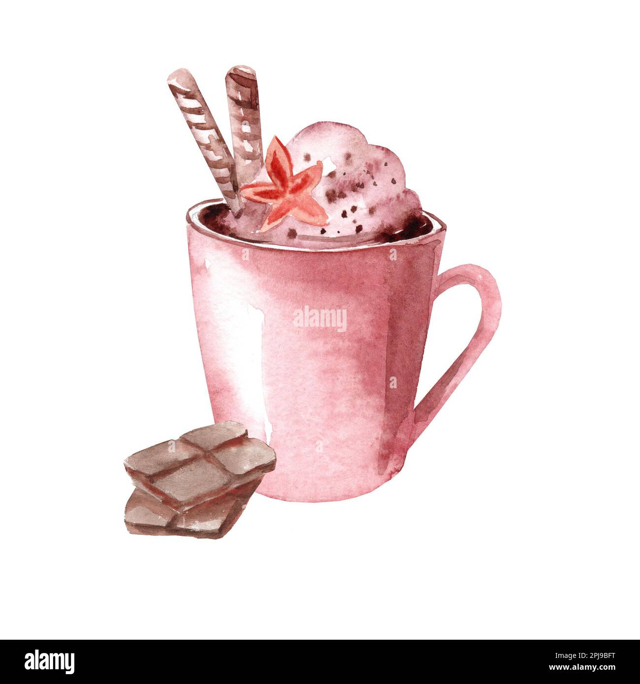 Watercolor Hot Chocolate