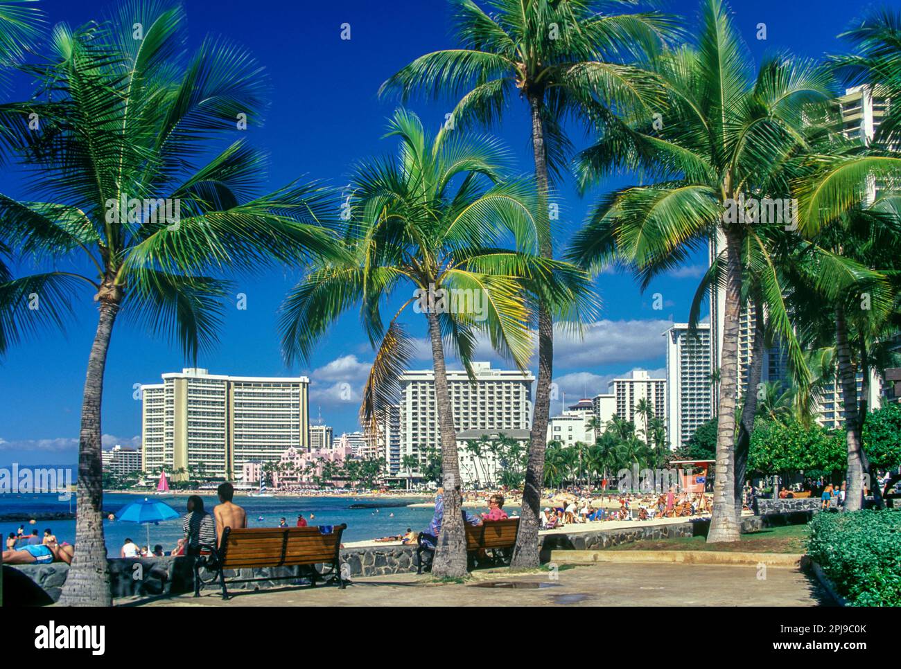 WATERFRONT PROMENADE HOTELS WAIKIKI BEACH HONOLULU OAHU HAWAII USA ...