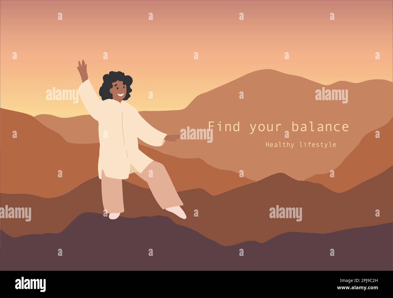 Practice meditation find balance hi-res stock photography and images ...