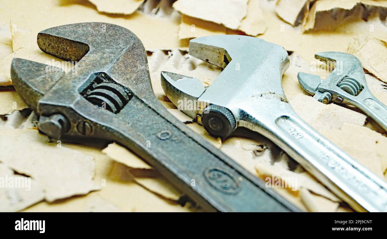 Assorted tools for DIY work Stock Photo - Alamy