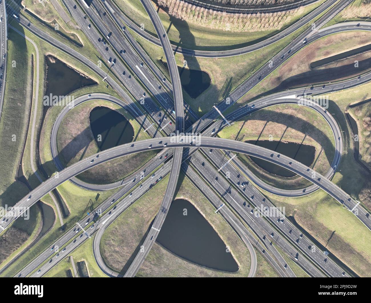 See the intricate web of roads and bridges from above with an aerial drone video of Ridderkerk's ...