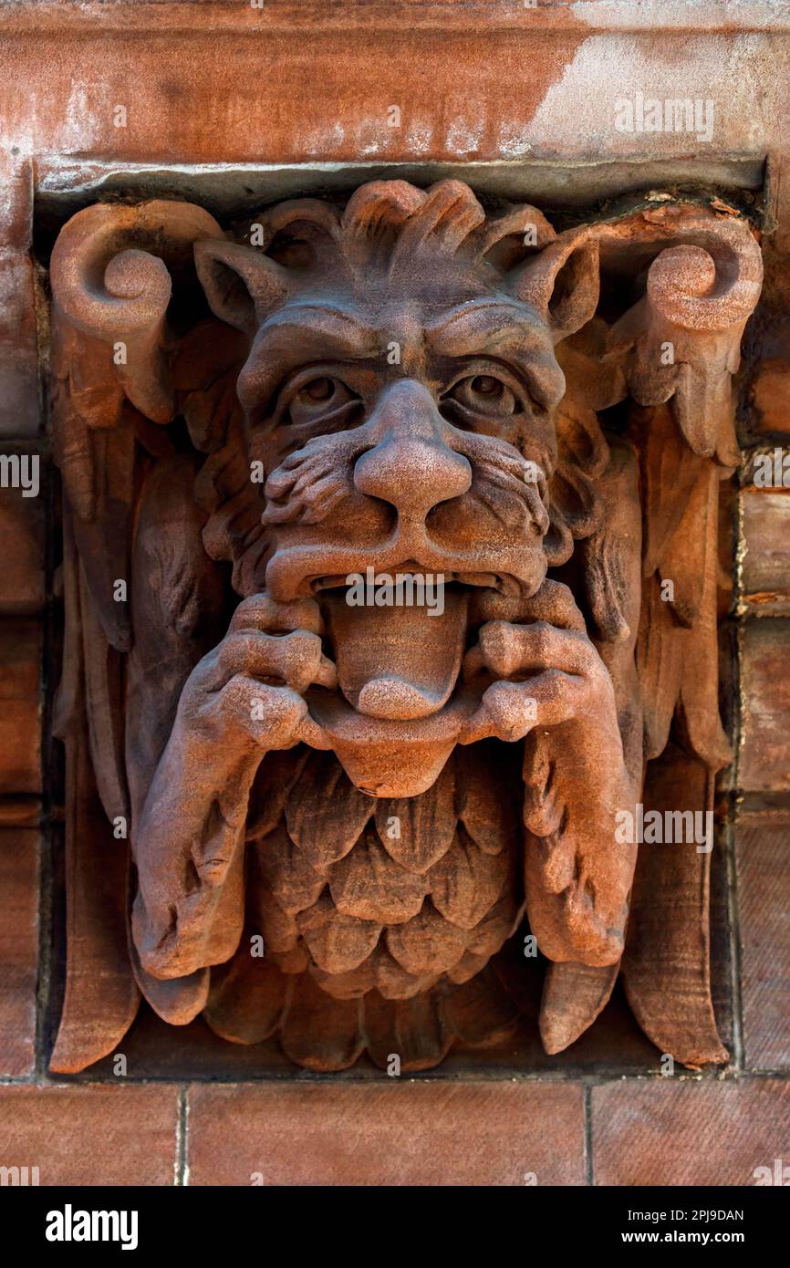 Carved details, old Post Office, Paisley Stock Photo - Alamy