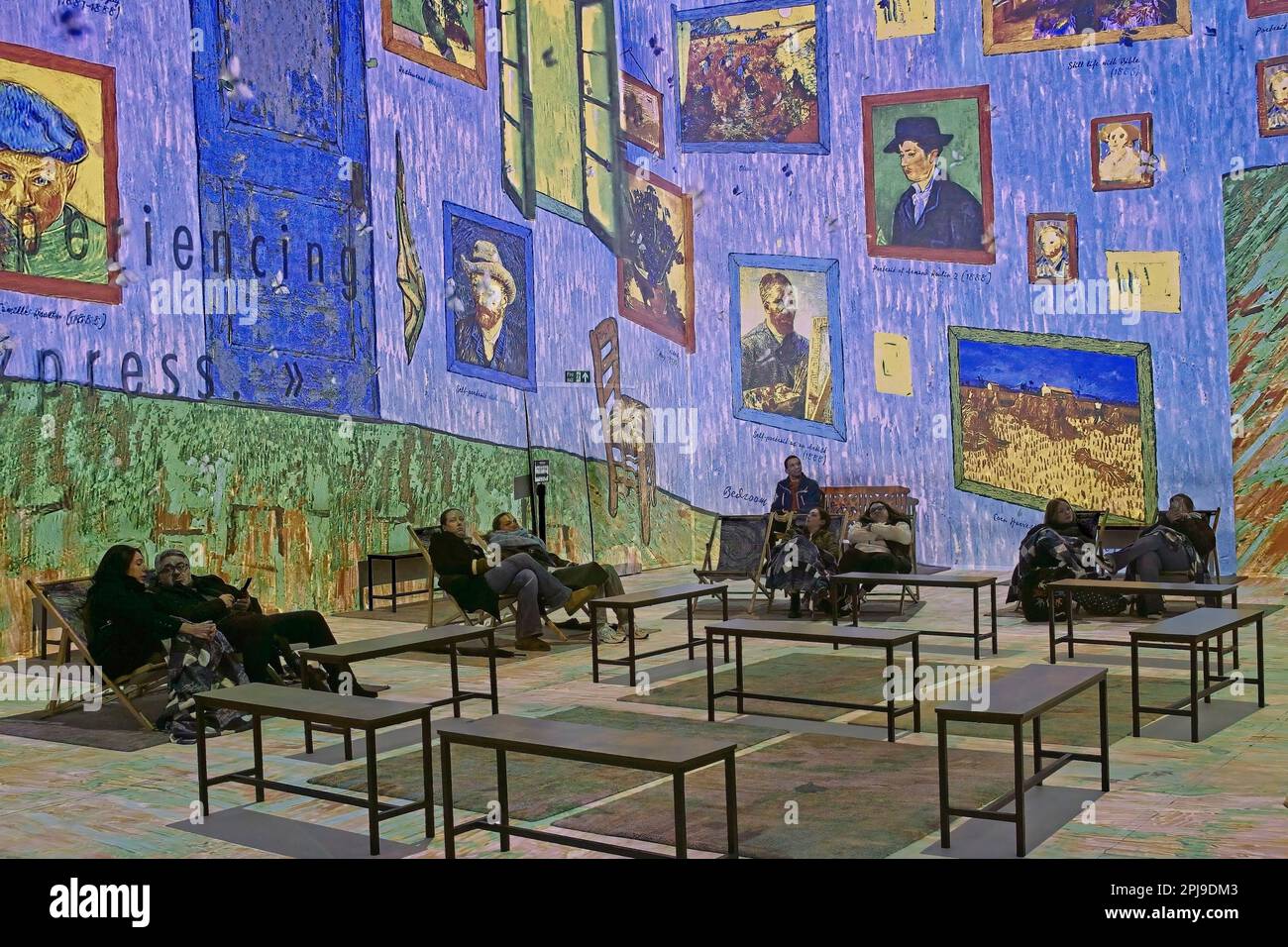 8th March 2023 Van Gogh Immersion Exhibition Spitalfields London UK ...