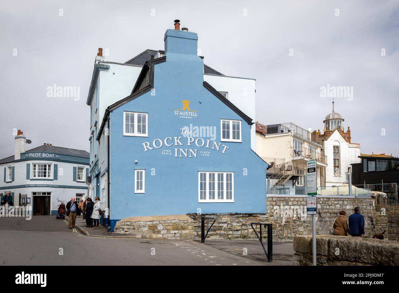 The Rock Point Inn, Lyme Regis, Dorset Stock Photo - Alamy