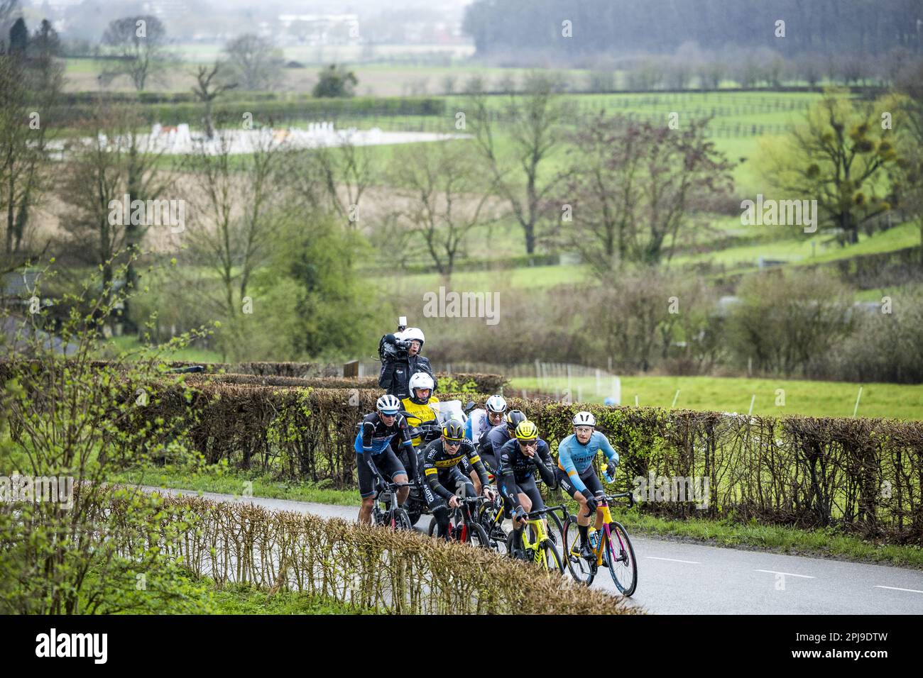 EIJSDEN - The leading group on the Bemelerberg during the Volta Limburg ...