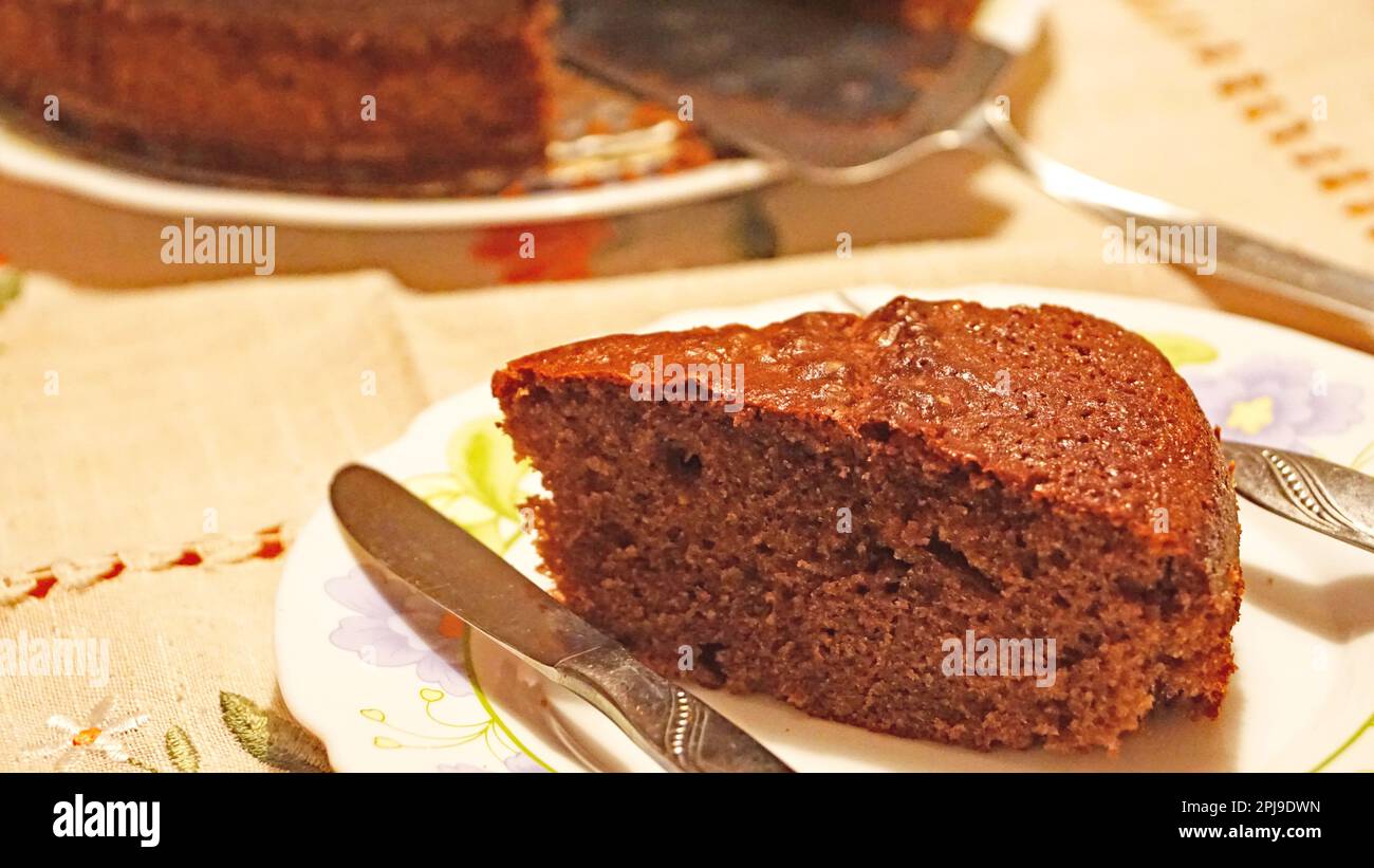Homemade cake prepared for the snack Stock Photo - Alamy